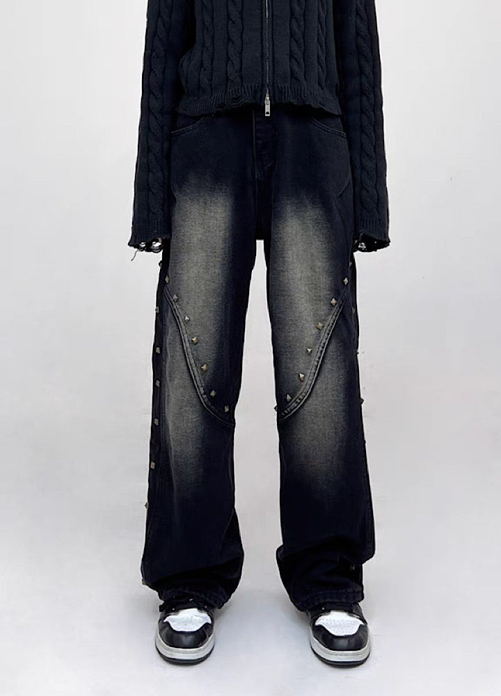 【CEDY】Silver line attachment design denim wash pants CD0048 – HI-LANDER