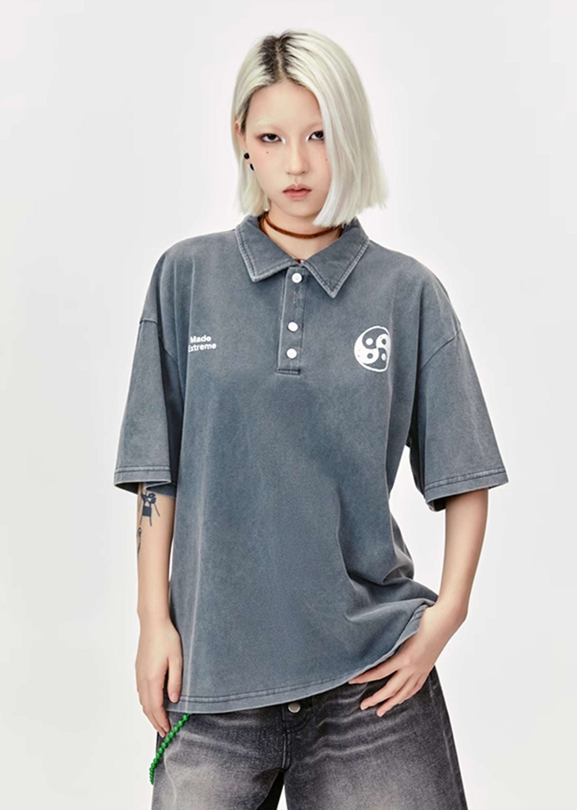【MADEEXTREME】Evil eye initial logo design beautiful silhouette polo sh ...