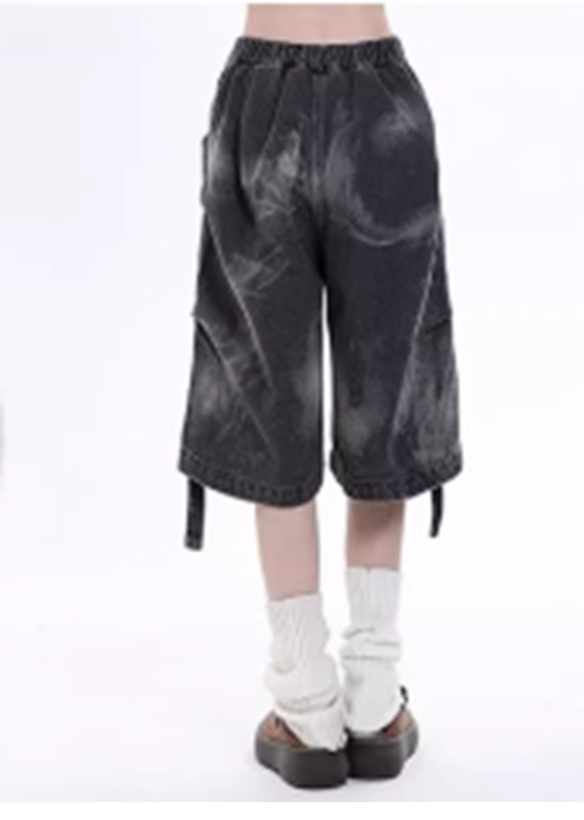 【Rayohopp】Dull random wash short silhouette denim pants RH0120 – HI-LANDER
